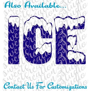 ICE COLD Design - Svg, Png, Silhouette, Cameo, Cricut - Etsy