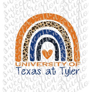 UT Tyler Rainbow PNG Digital File Download for Print, Sublimation ...