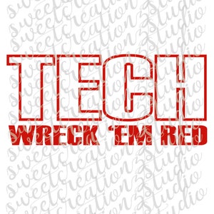Wreck 'em Tech Svg - Etsy Ireland