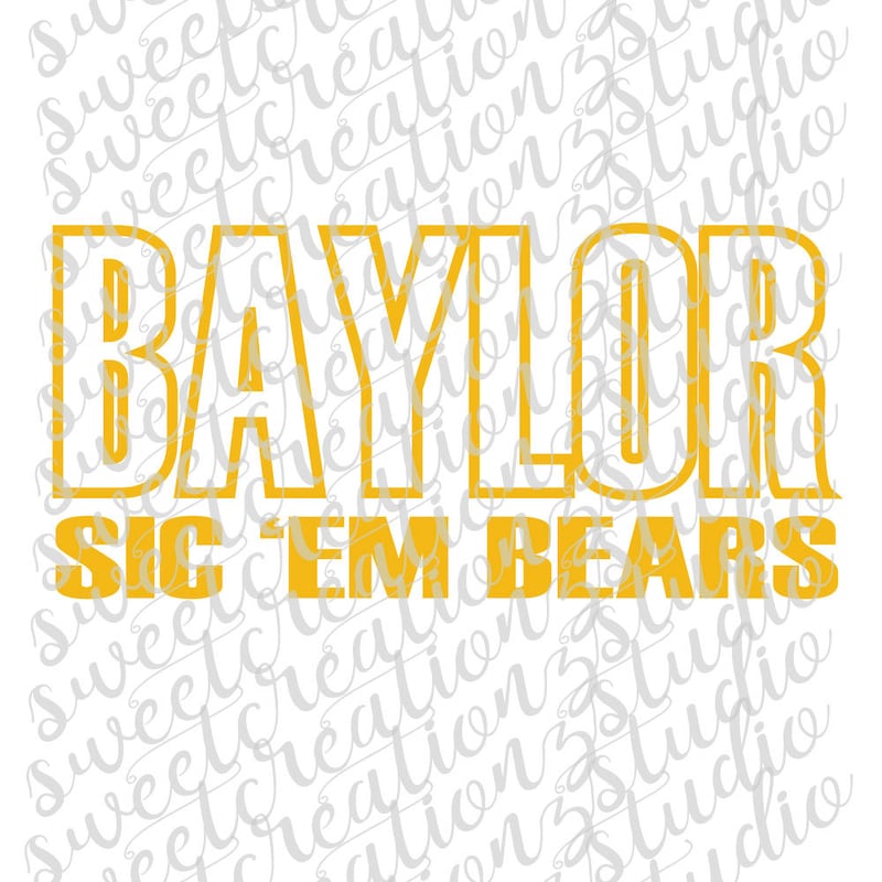 Baylor Digital File - Etsy