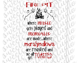 Fire Pit Rules Svg - Etsy