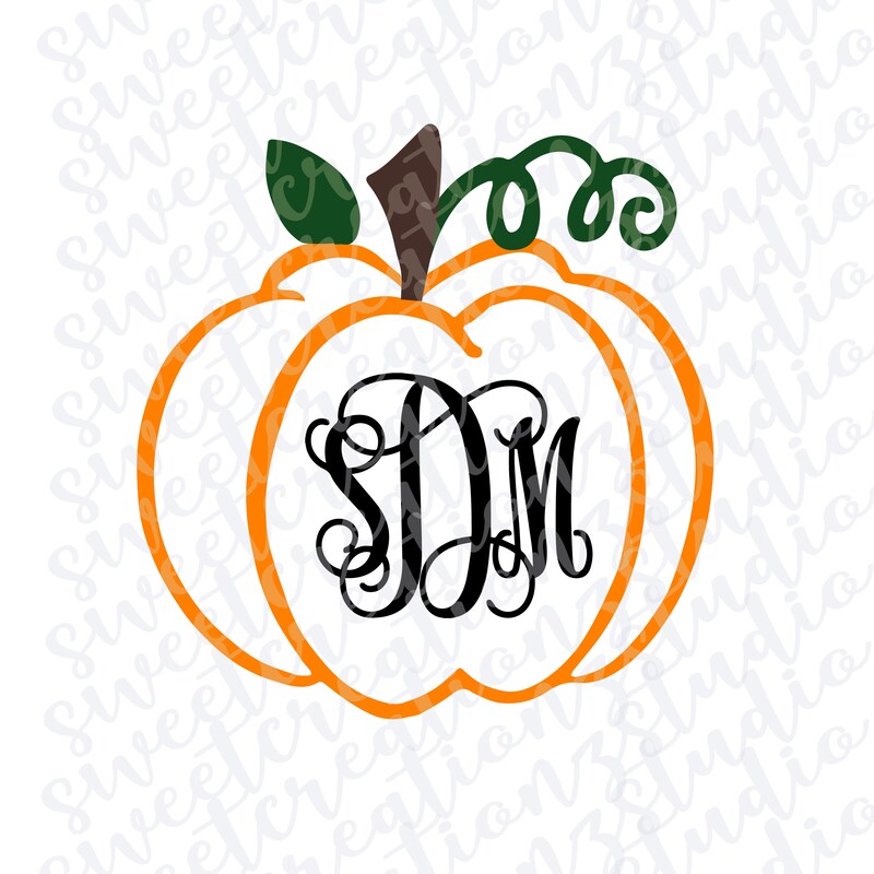 Pumpkin Monogram - Etsy