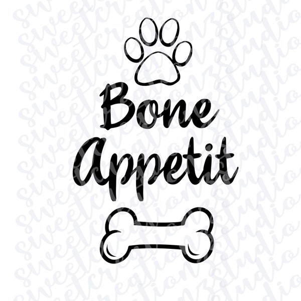 Bone Appetit Svg - Etsy
