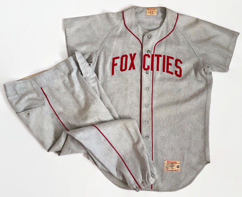 Appleton Foxes Milb Class A Midwest Wilson Game Used Size 42 Medium and ...