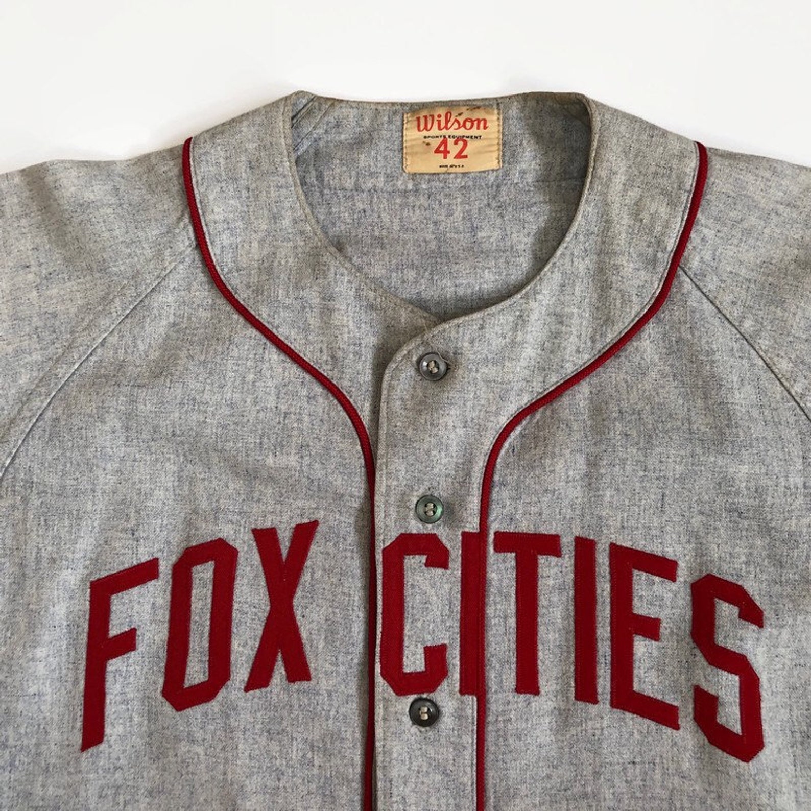 Appleton Foxes Milb Class A Midwest Wilson Game Used Size 42 Medium and ...
