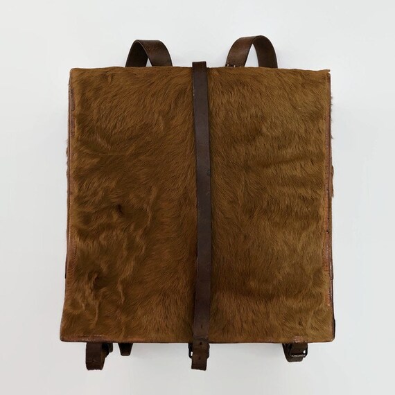 1940s Swiss Tornister Cowhide Rucksack - 40's Swiss S… - Gem