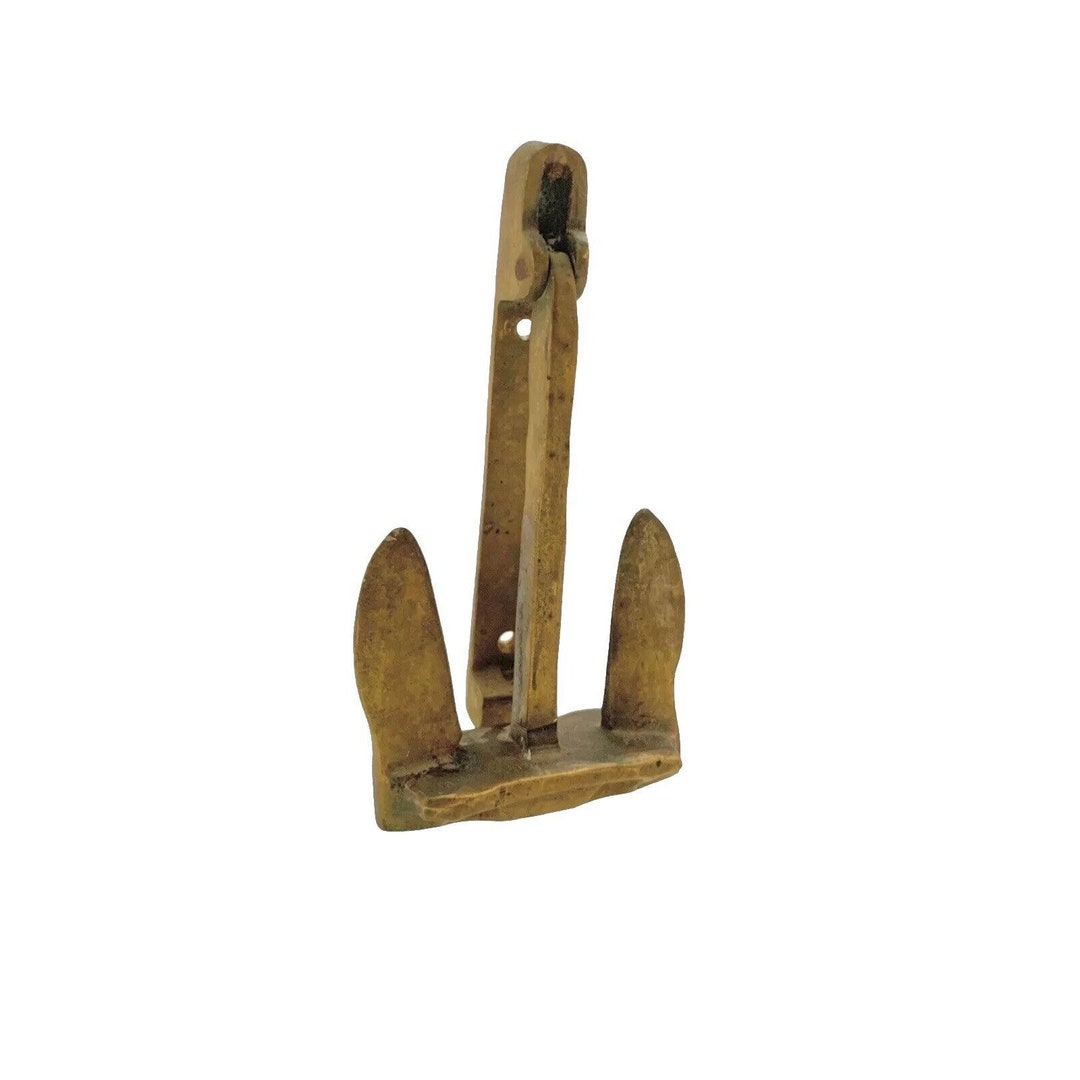 Door Knocker Ship Brass Anchor Design Afire Vintage Nautical Decor - Etsy