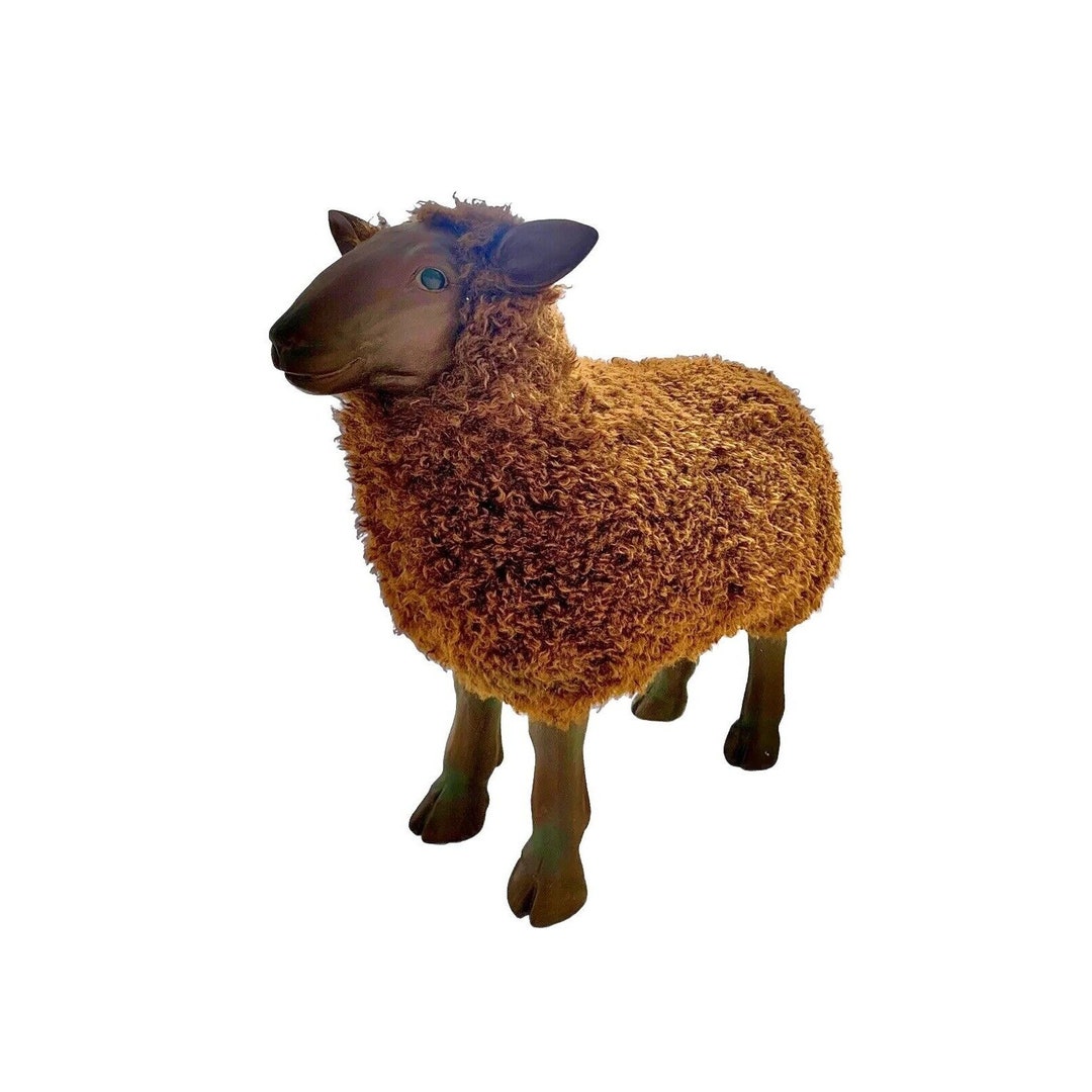Sheep Sculpture Adorable Large Size Statue for Home Decor - Etsy