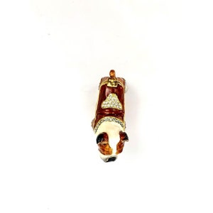 Dog Bulldog Trinket Box Gemstone Enamel Adorable Vintage Gift - Etsy