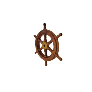 Ship Wheel Wood and Brass Vintage Nautical Decor - Etsy