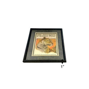 Leopard Print the Saturday Evening Post Magazine Cover Cheetah Art ...