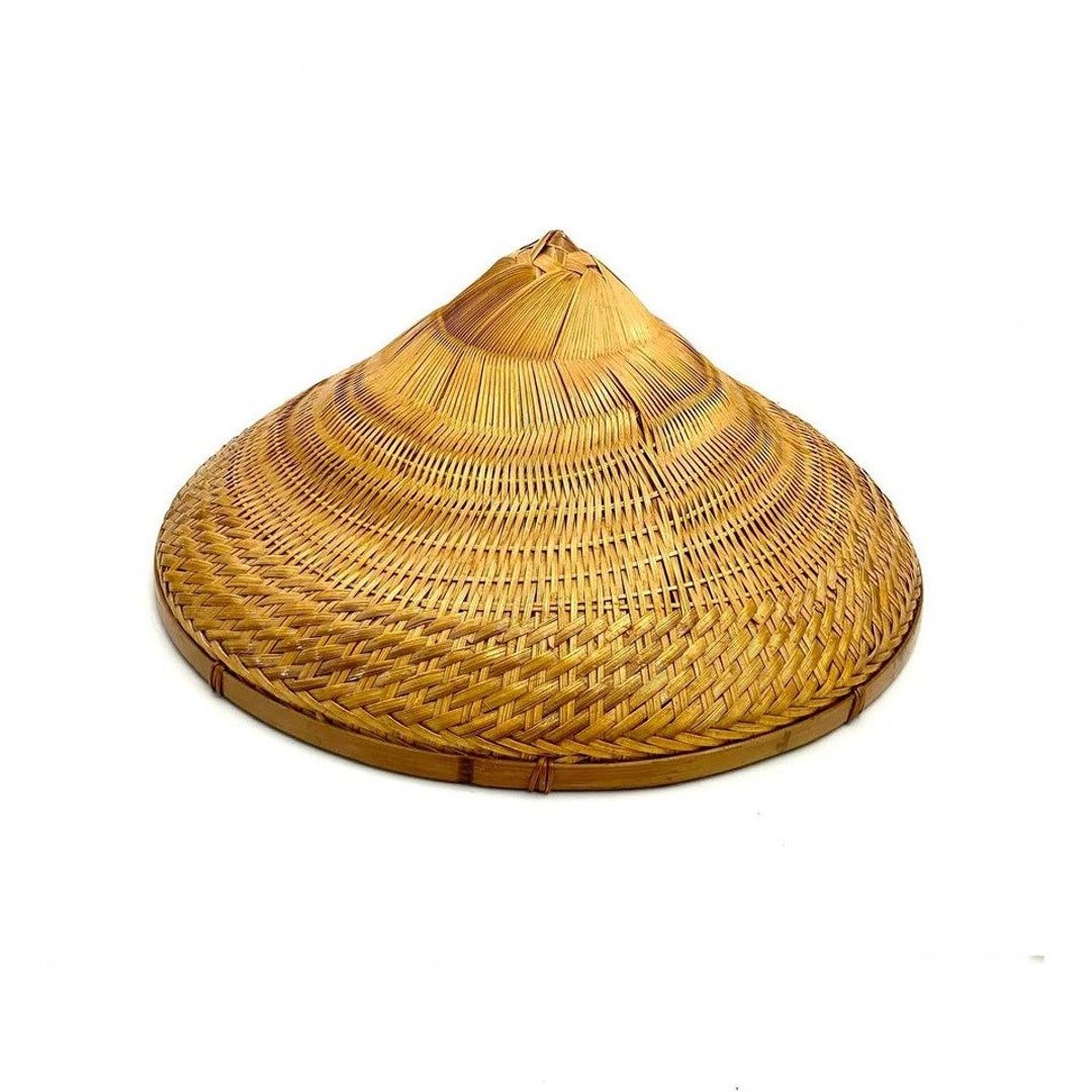 Oriental Woven Whicker Hat for Home Decor - Etsy