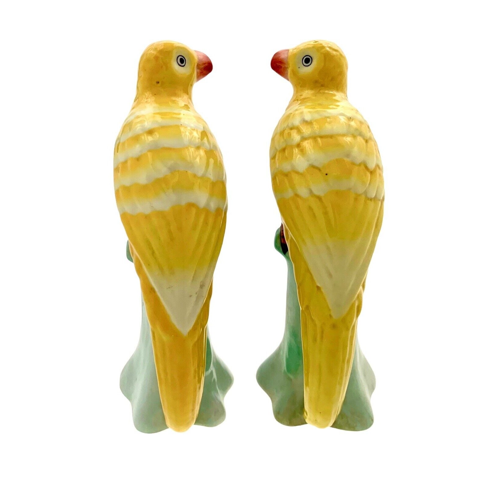 Tropical Yellow Bird Figurine Pair Ceramic Vintage Oriental - Etsy