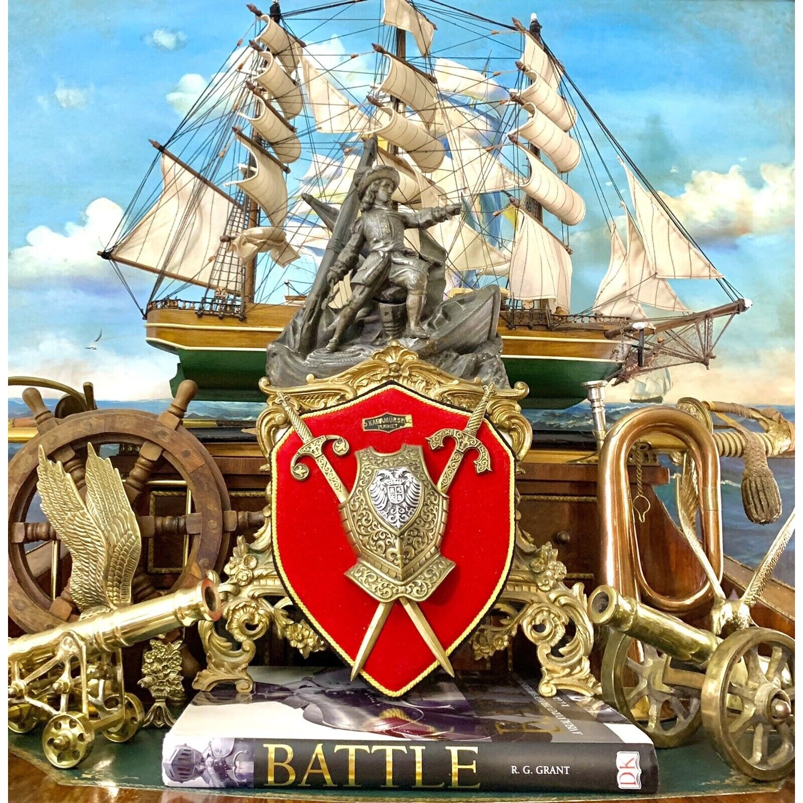 Coat of Arms Karamursel Turkey Shield Metal Wall Plaque Wood - Etsy