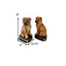 Dog Statue Pair Takahashi Shar Pei Figurine Vintage Collectible Decor ...