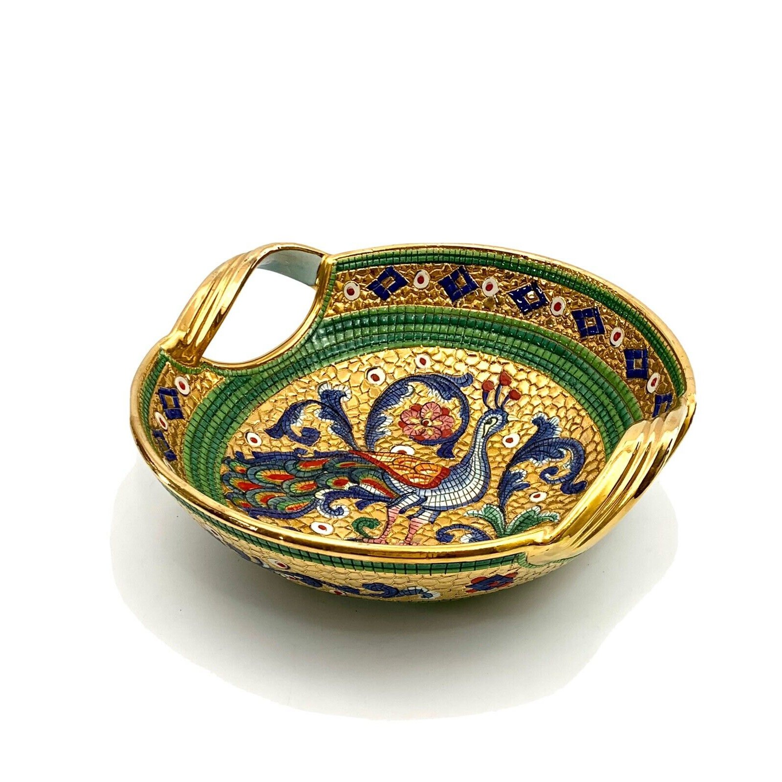 Tray Rare Italian Deruta Pottery Mosaic Style Vintage - Etsy