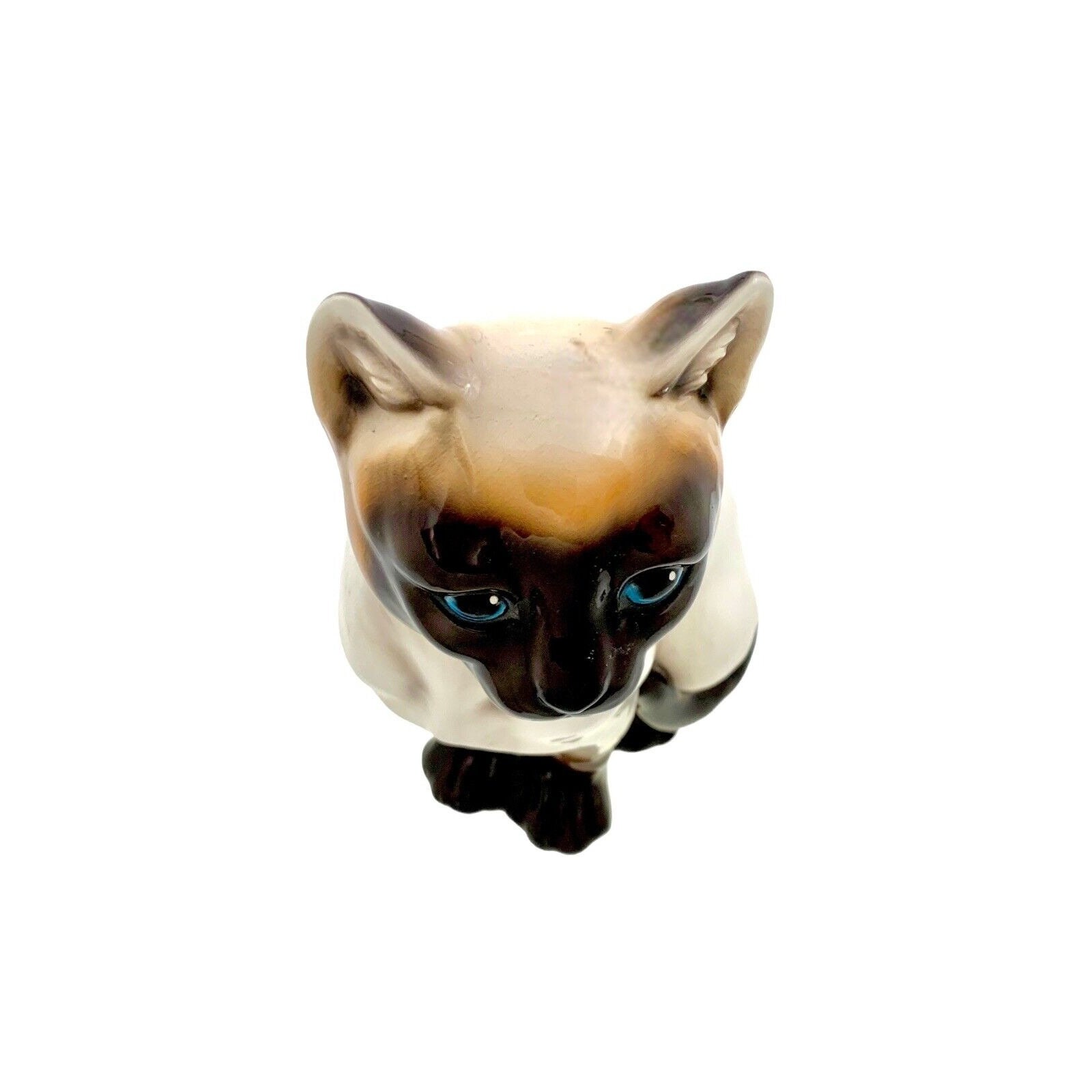 Cat Statue Large Ceramic Siamese Figurine Marked Italy Vintage - Etsy
