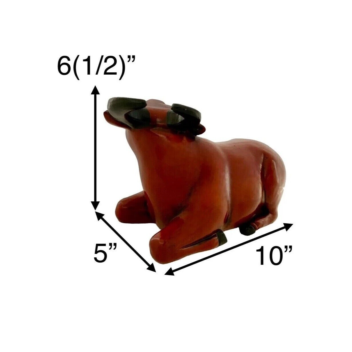 Fitz Floyd Buffalo Ceramic Red Bull Figurine Rare Vernissage Ox Vintage ...