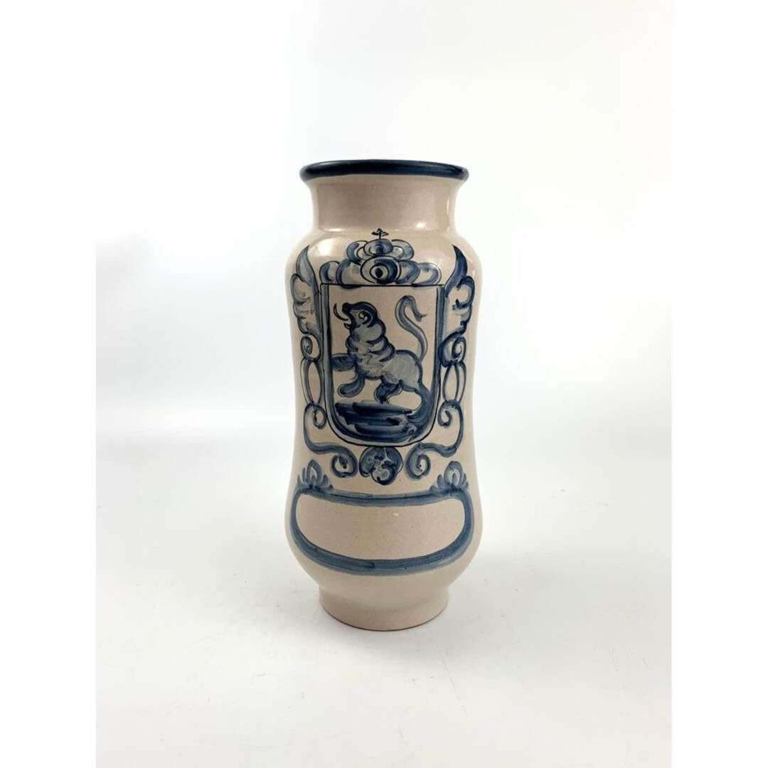 Vase With Hand Painted Royal Lion Unique Vintage Vase for Home Decor - Etsy