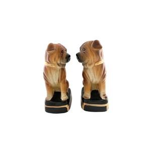 Dog Statue Pair Takahashi Shar Pei Figurine Vintage Collectible Decor ...