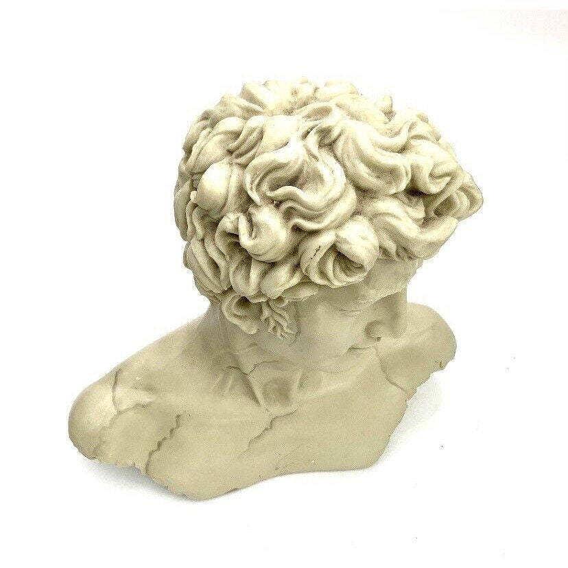 Bust Michelangelos David Statue Vintage Hand Made Marble Look - Etsy