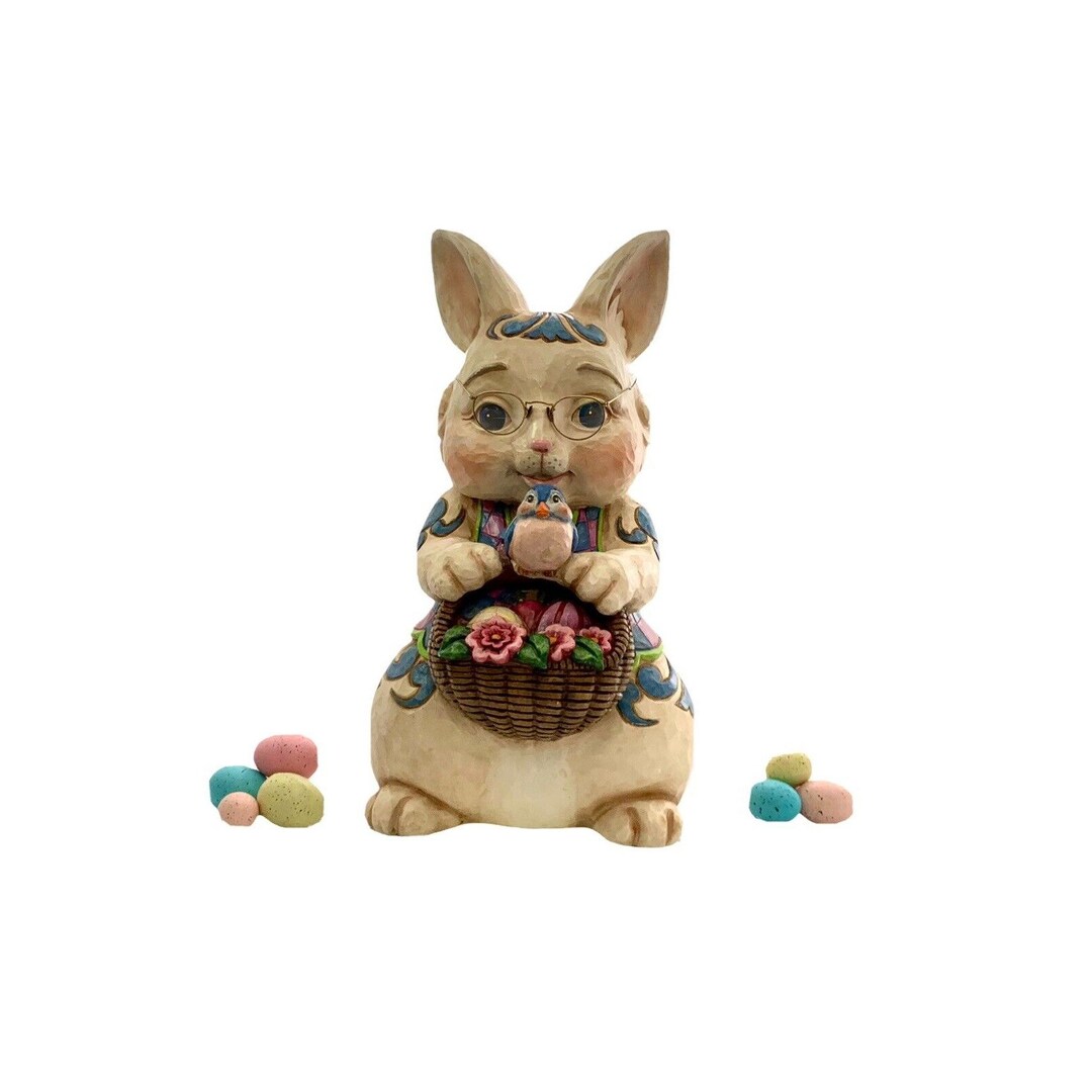 Rabbit Statue Easter Bunny Large 22" RARE Jim Shore 2012 Vintage ...
