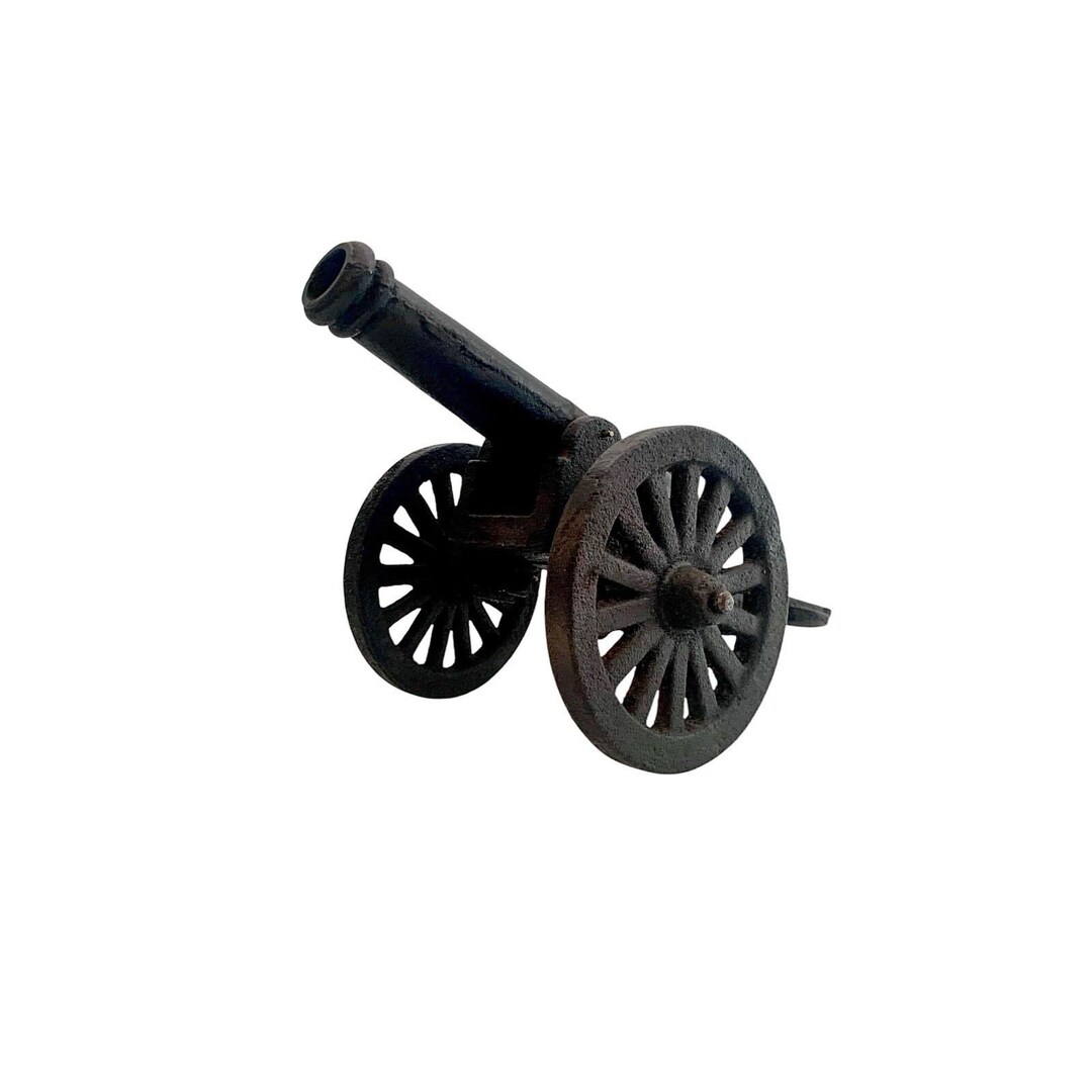 Canon Model Large and Heavy Metal Vintage Cast Iron Replica Military ...