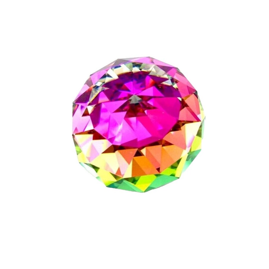 Crystal Rainbow Paperweight Vintage Gift Decor - Etsy