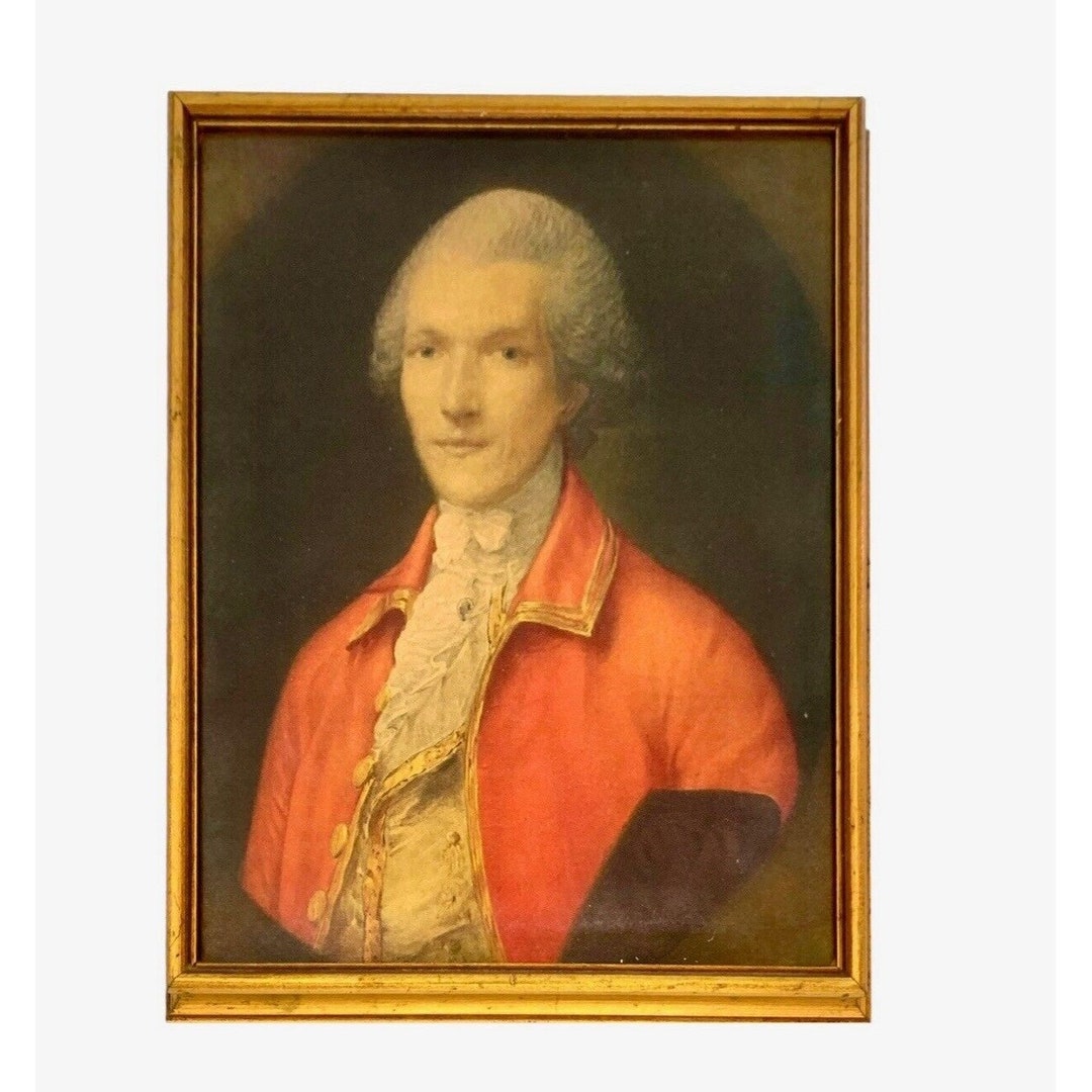 Portrait Sir Benjamin Thompson Old Vintage Print Classic Wall Art Decor ...
