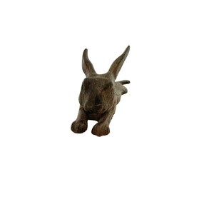 Rabbit Cast Iron Bunny Door Stop Vintage Decor - Etsy