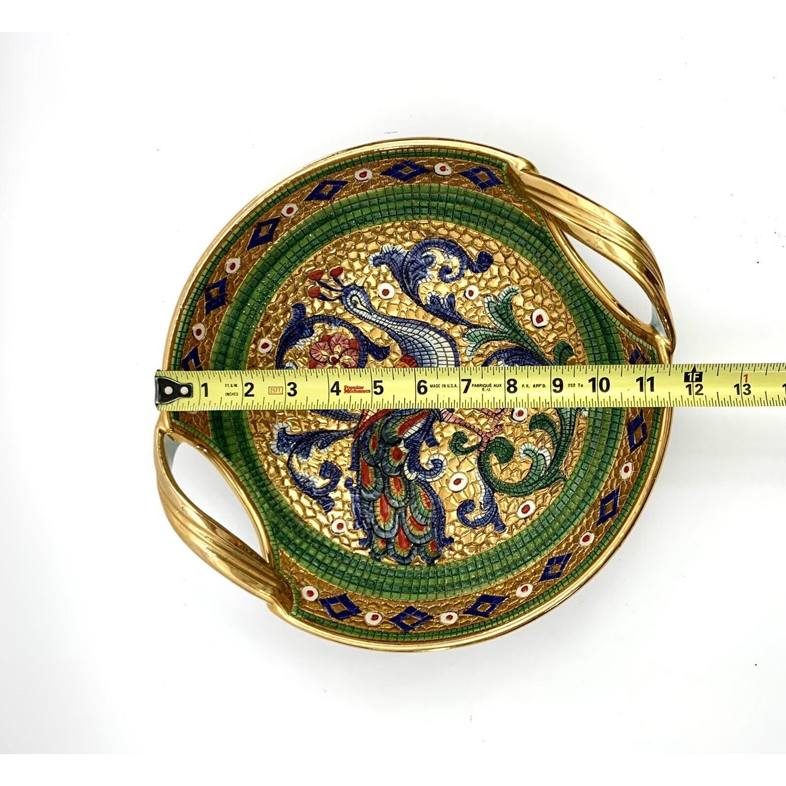 Tray Rare Italian Deruta Pottery Mosaic Style Vintage - Etsy