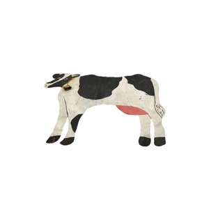 Cow Sign Metal Folkart Wall Mount Farmhouse Vintage Decor - Etsy
