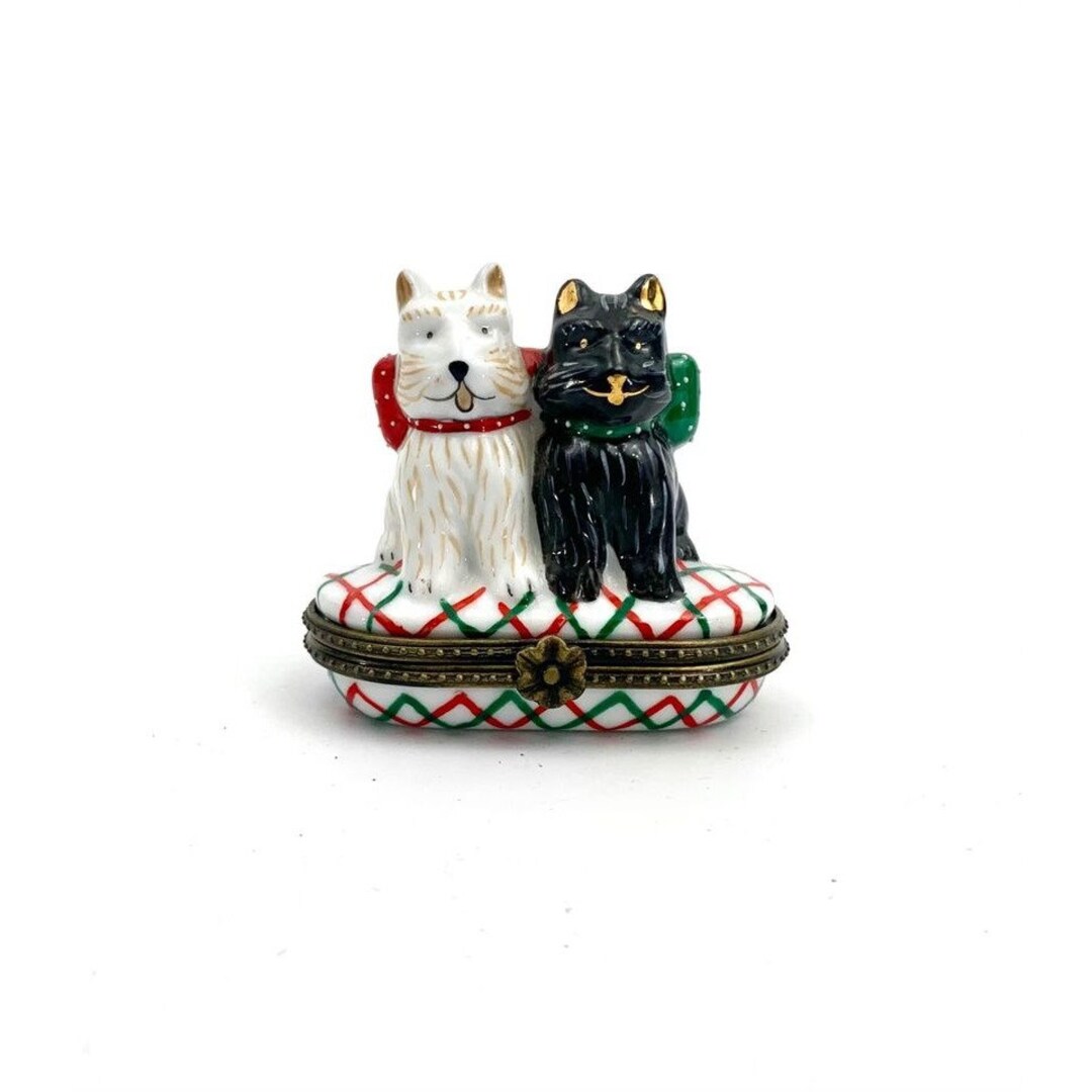 Trinket Box Dog Design Adorable Vintage Gift Decor - Etsy