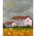Painting White Farm House Landscape Large Oil on Canvas Art for Home ...
