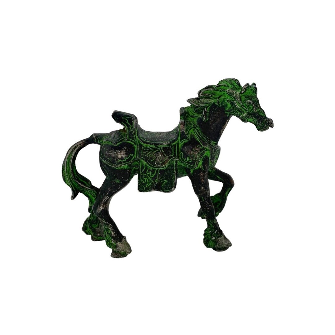 Horse Figurine Heavy Metal Statue Equestrian Classic Decor - Etsy