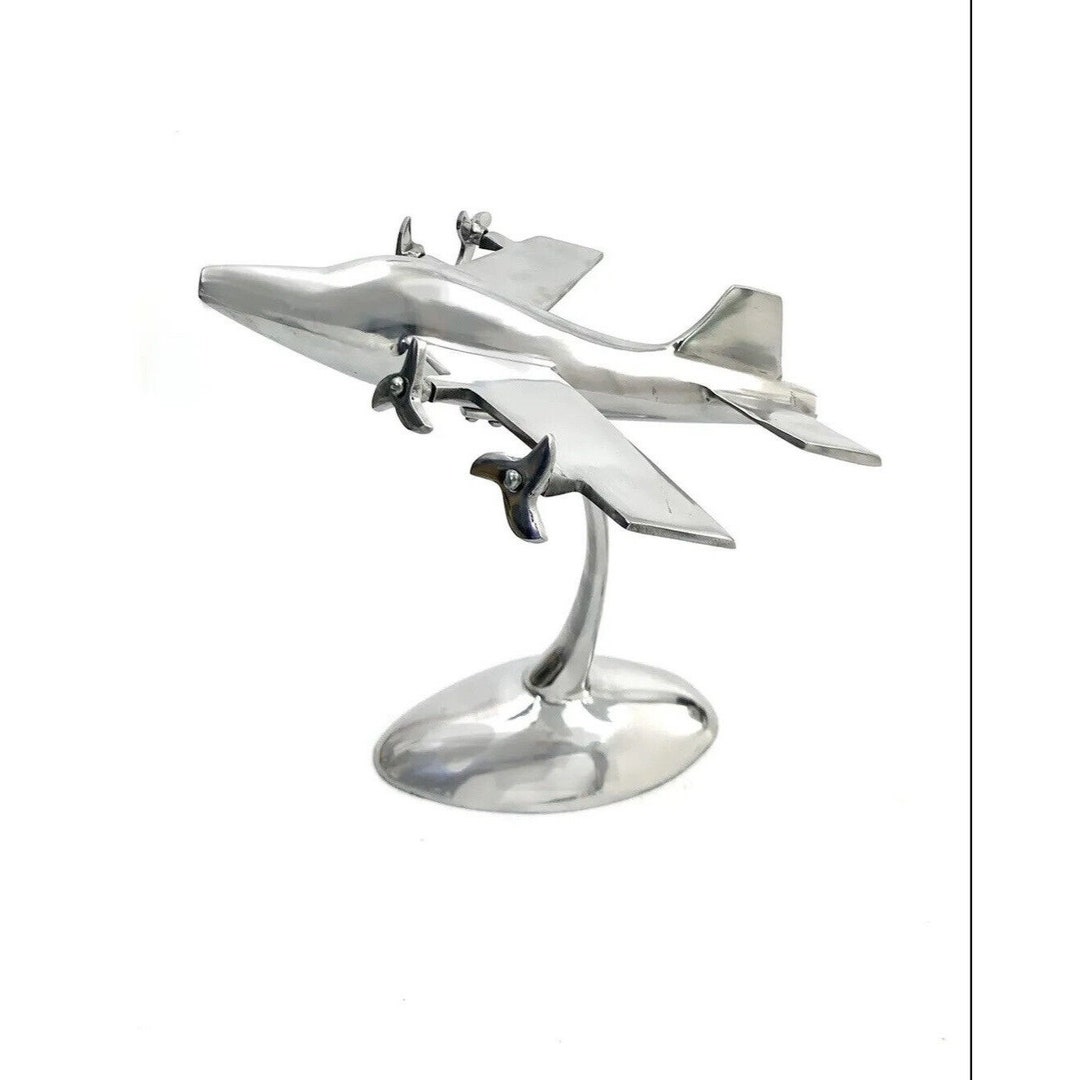 Airplane Model Metal Aircraft MCM Industrial Office Man Cave Decor - Etsy