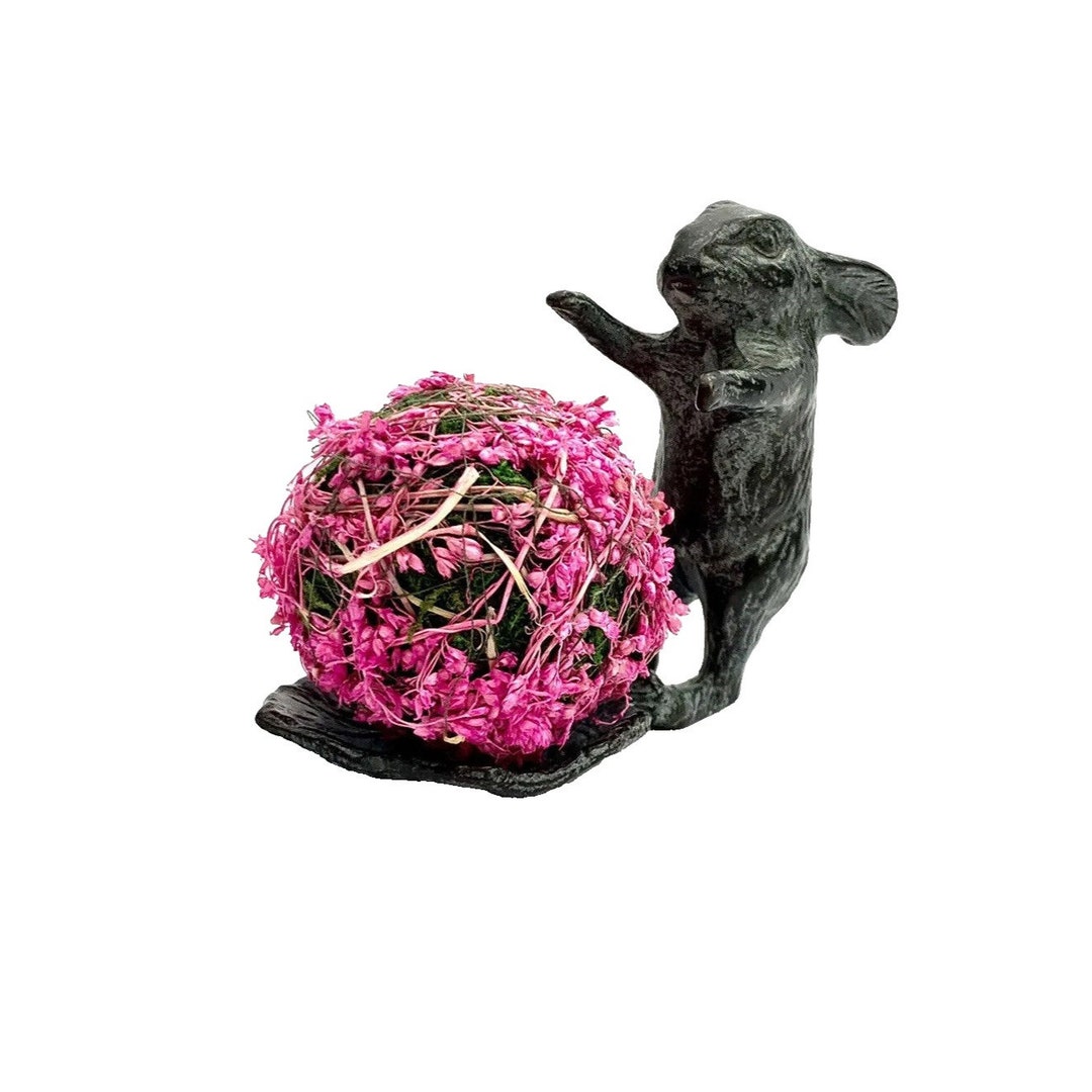 Bunny Figurine Small Rabbit & Leaf Cast Iron Dish Multipurpose Use ...