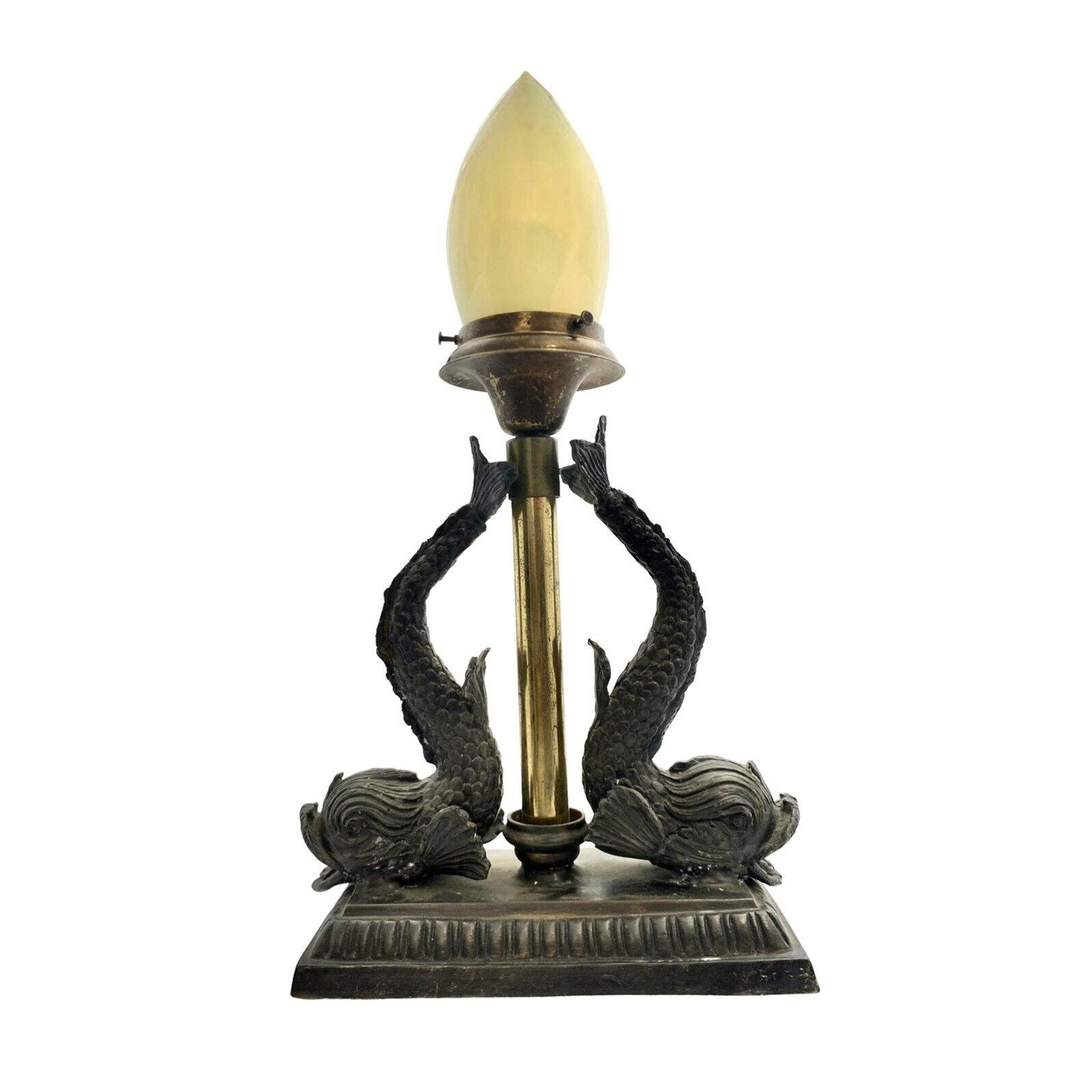 Uranium Rare Lamp Shade With Dolphin /fish Design Metal Lamp - Etsy