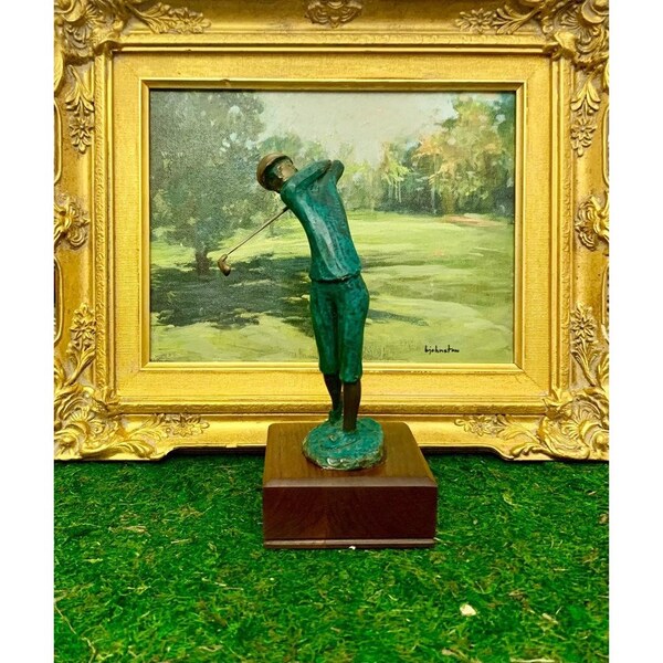Golfer Statue - Etsy