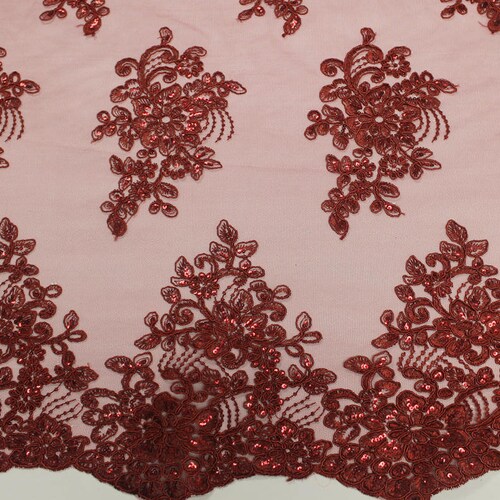 Brianna GOLD Polyester Floral Embroidery With Sequins on BLACK - Etsy