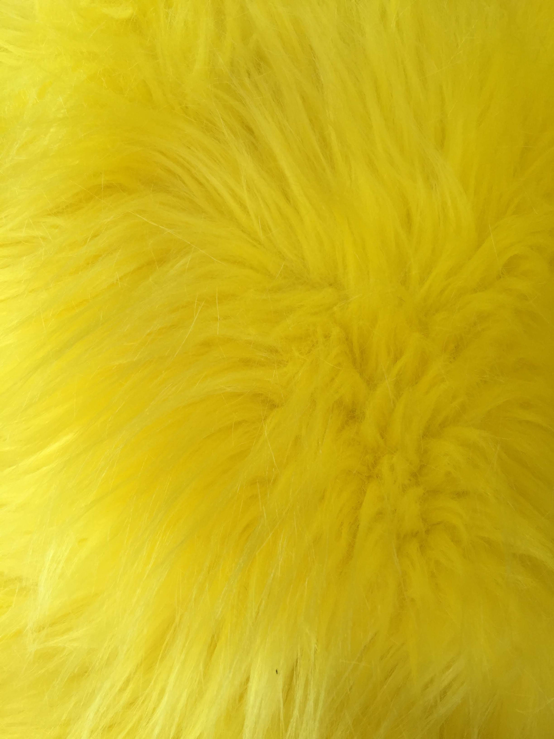 Eden YELLOW Shaggy Long Pile Soft Faux Fur Fabric for Fursuit - Etsy