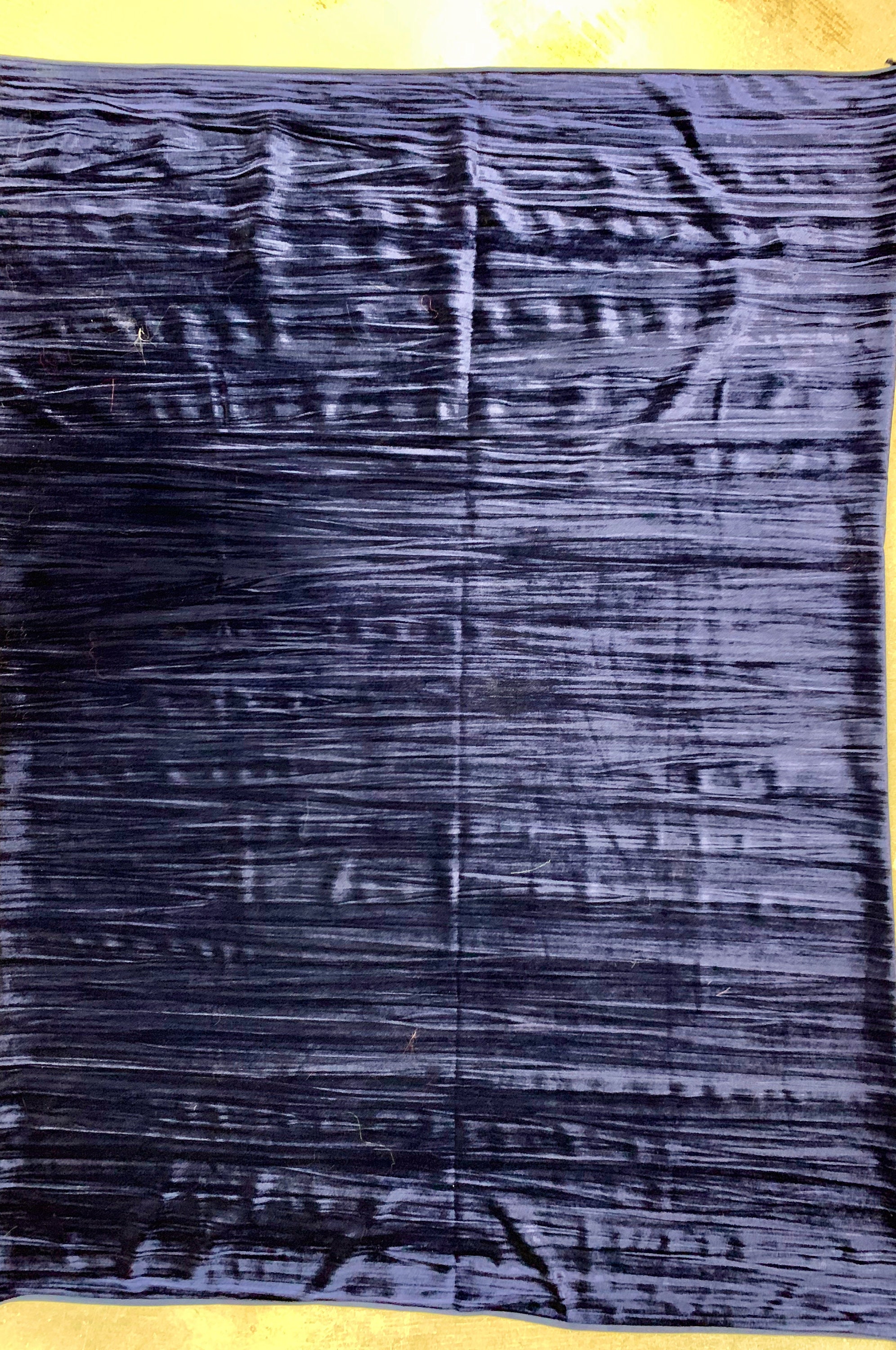 Pauline NAVY BLUE Wrinkled Polyester Crushed Stretch Velvet Fabric by ...