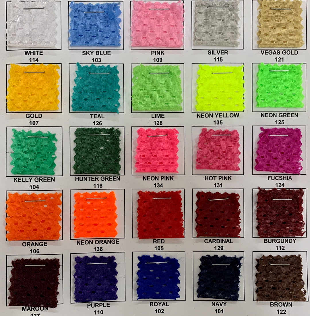 Sawyer Polyester Football Sports Mesh Knit Fabric by the Yard - 10047 ...