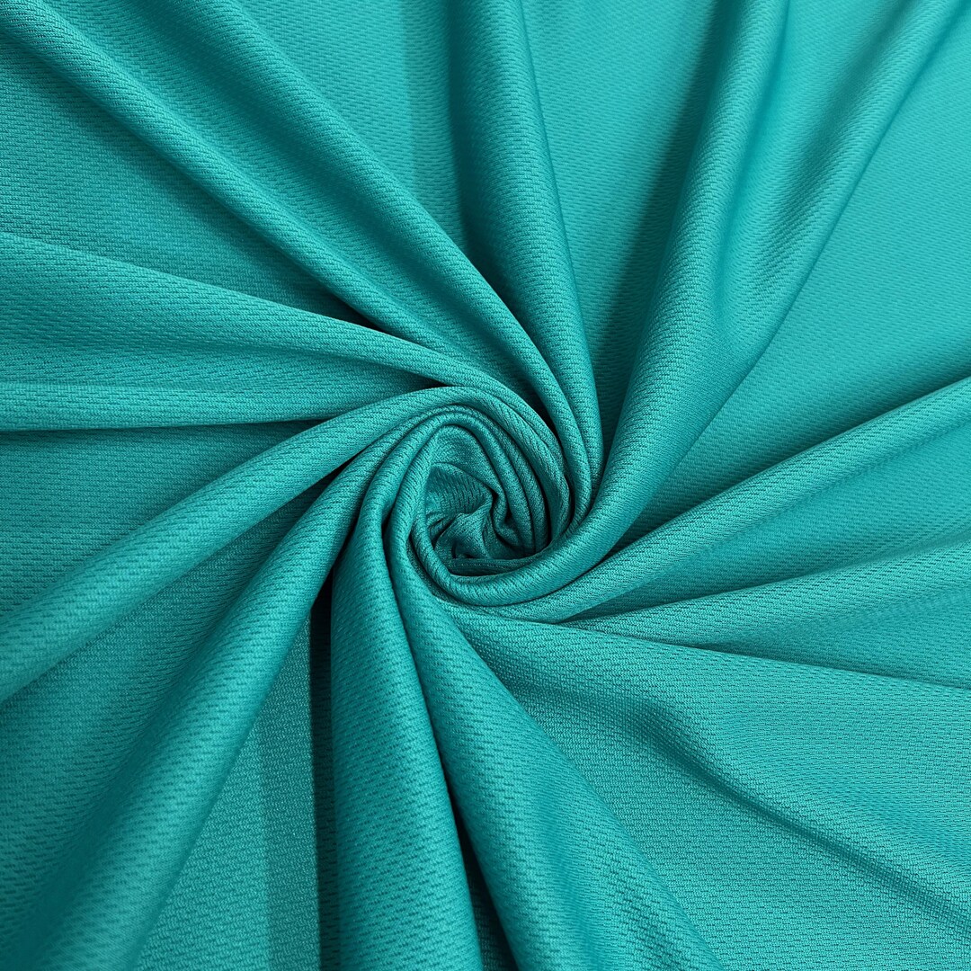 Mikaela TEAL Polyester Dimple Sports Mesh Knit Fabric by the Yard - Etsy
