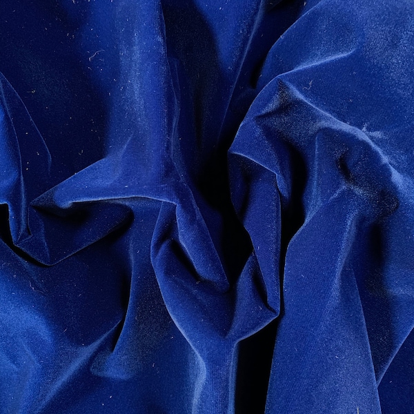 Blue Velvet Fabric - Etsy