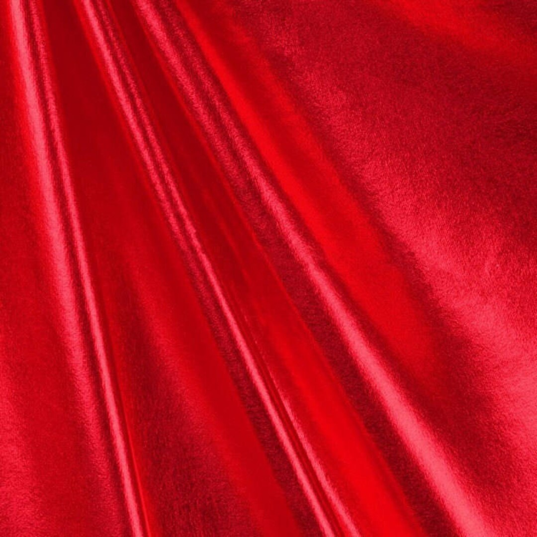 Finley RED 4-way Stretch Metallic Foil Fabric by the Yard - 10013 - Etsy