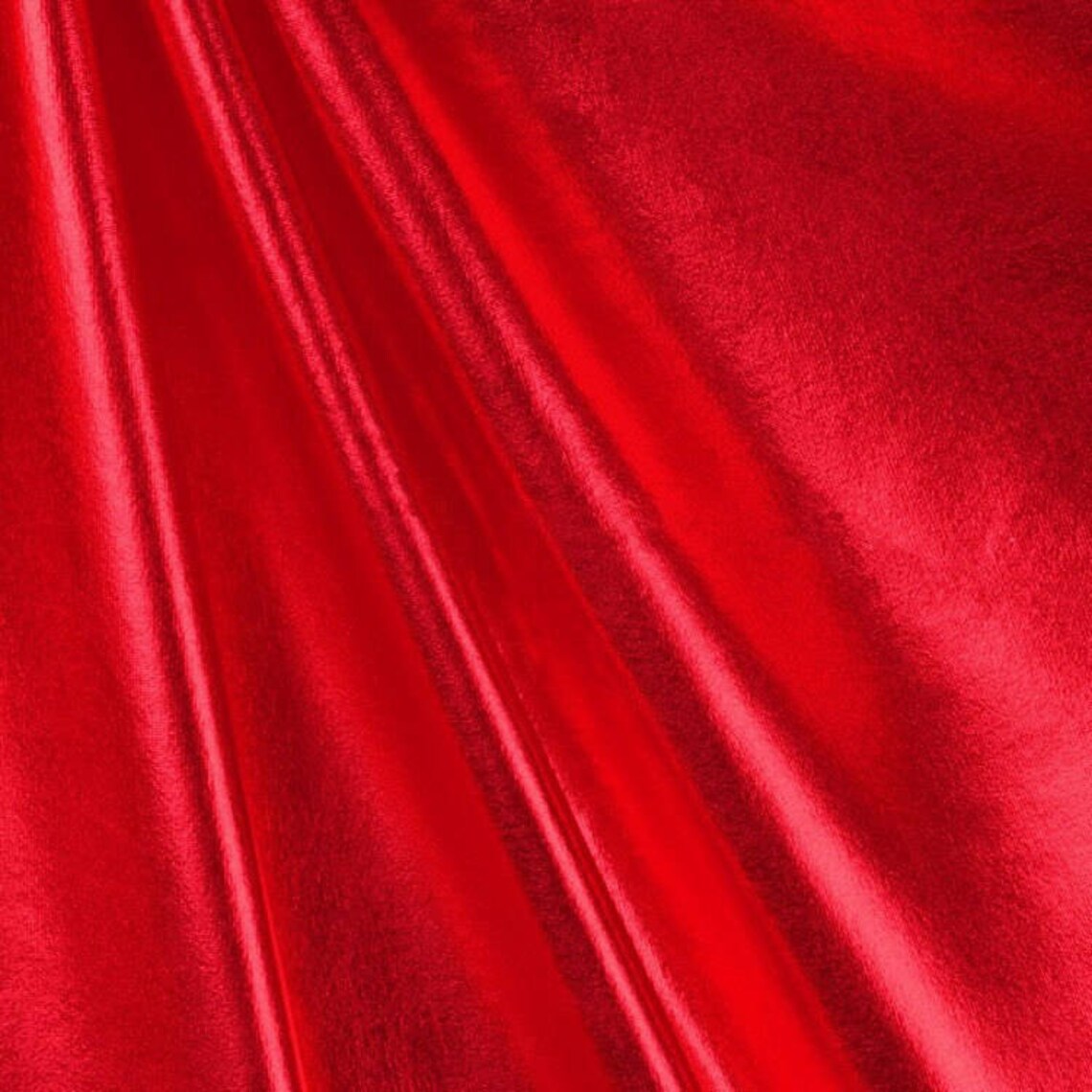 Finley RED 4-way Stretch Metallic Foil Fabric by the Yard - Etsy