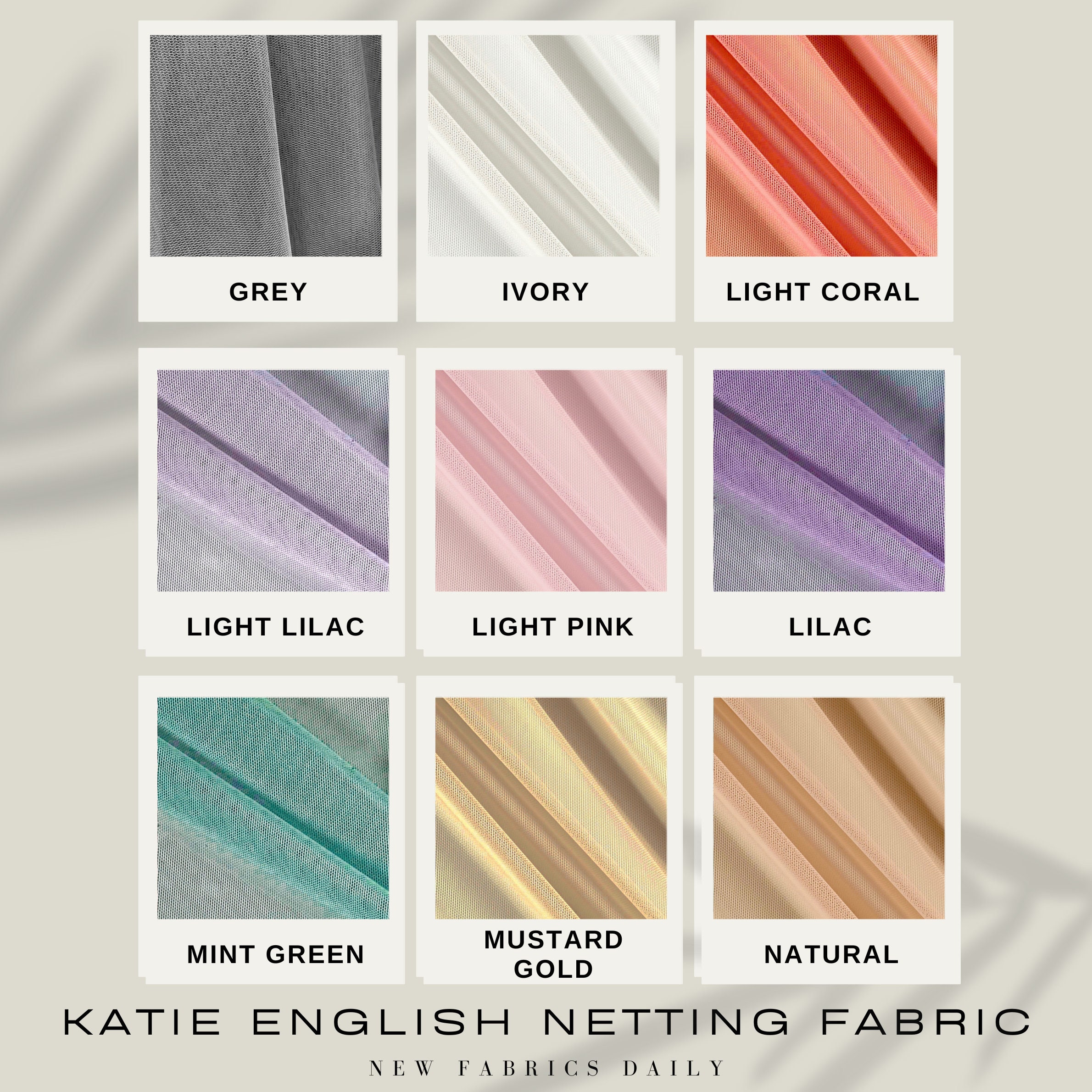 Katie English Netting Fabric by the Yard - Etsy