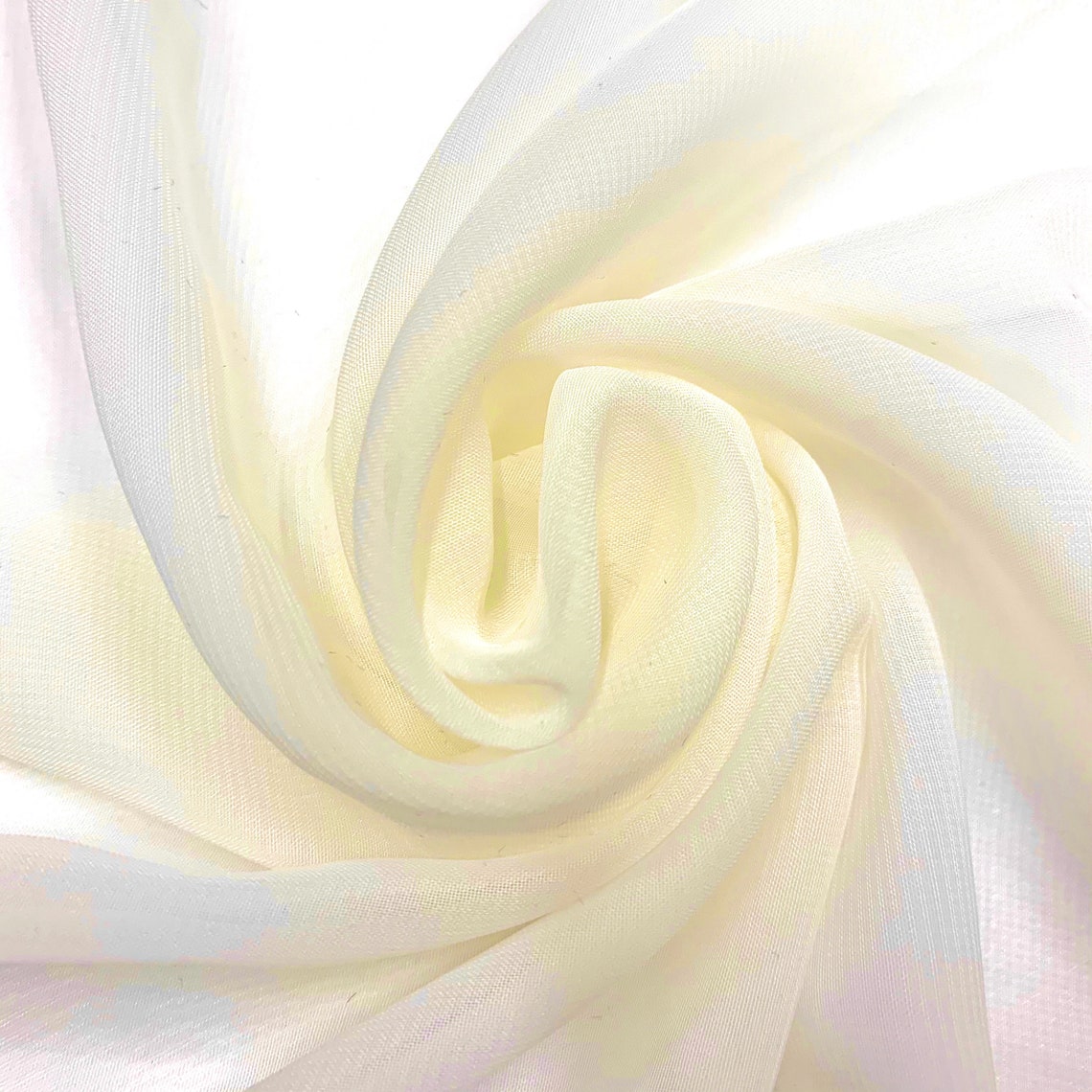 Danielle CREAM Polyester Hi-multi Chiffon Fabric by the Yard - Etsy