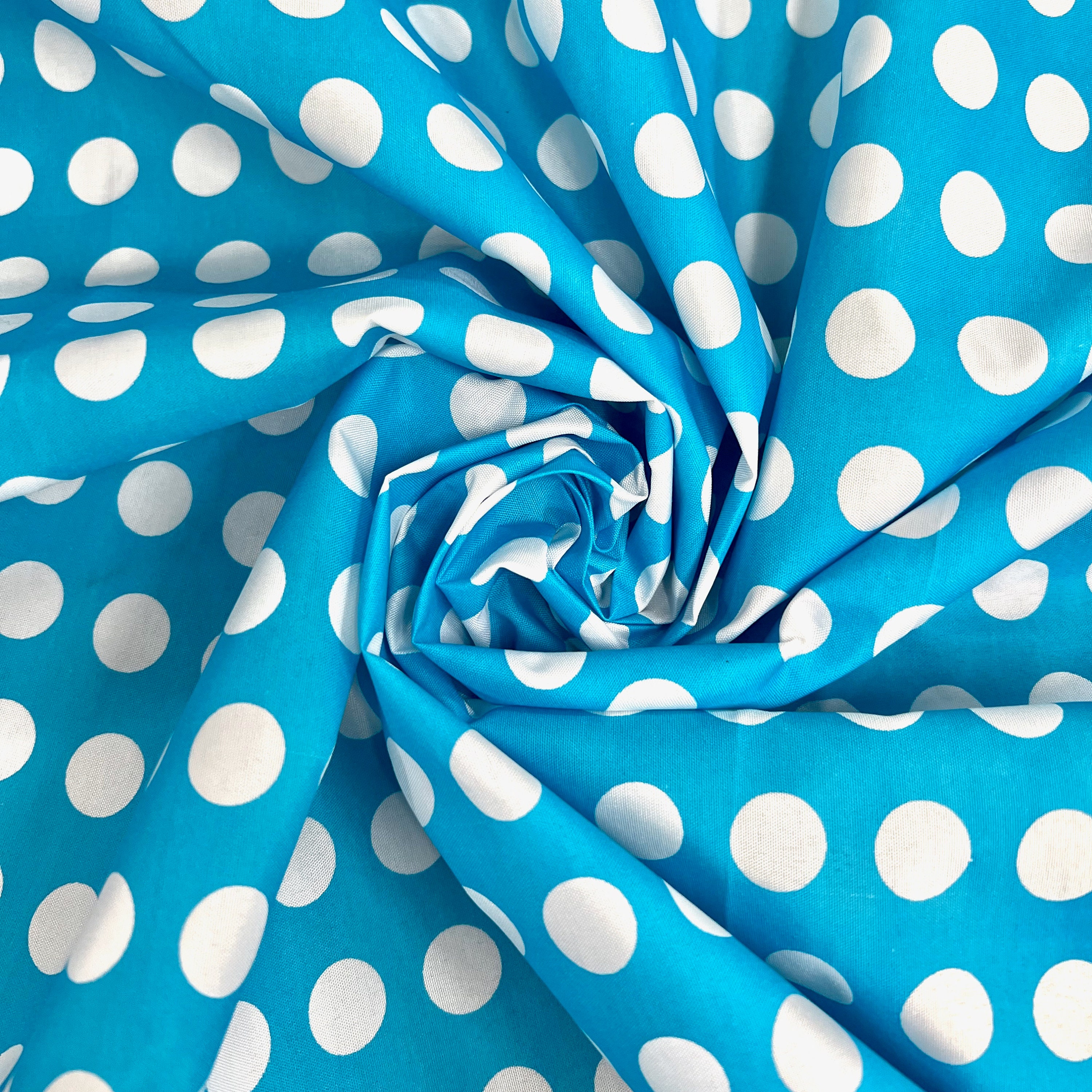 Turquoise Dot Fabric